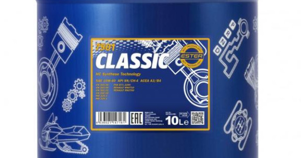Mannol 7501-10 Classic 10W-40 (10W40) motorolaj 10lit.